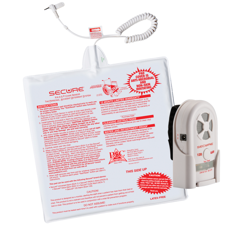 120 Fall Alarm Monitor One Year 12x12 Chair Pad Set | Secure Safety ...