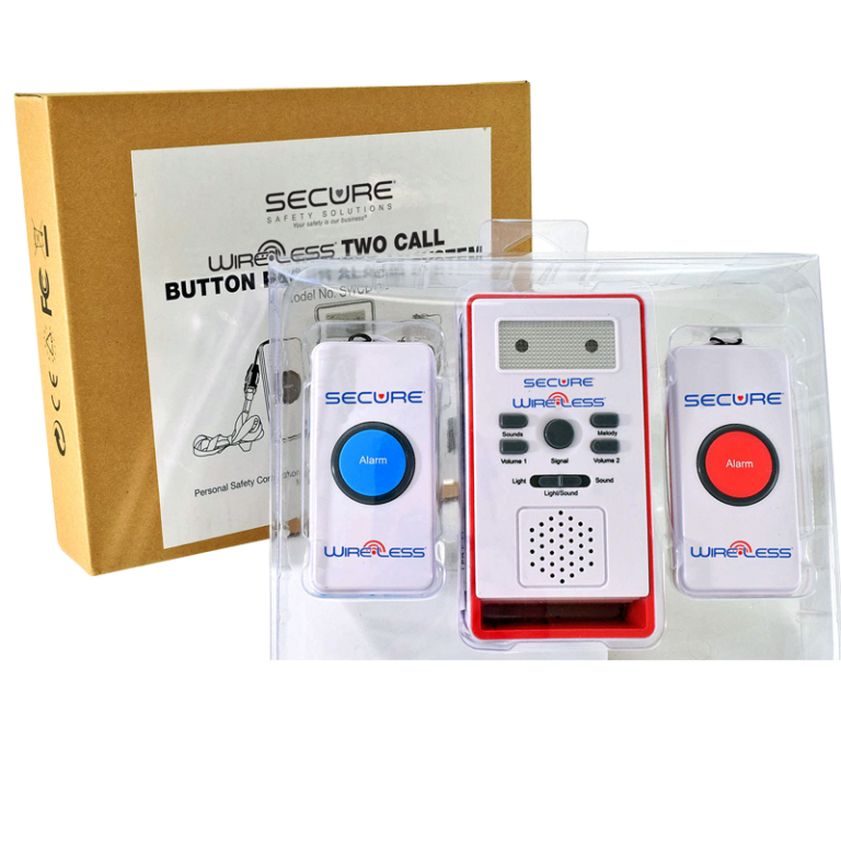 Wireless Two Call Button Caregiver Alert System | Secure Safety Solutions