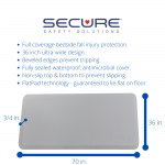 Waterproof Beveled Edge Bedside Fall Safety Floor Mat