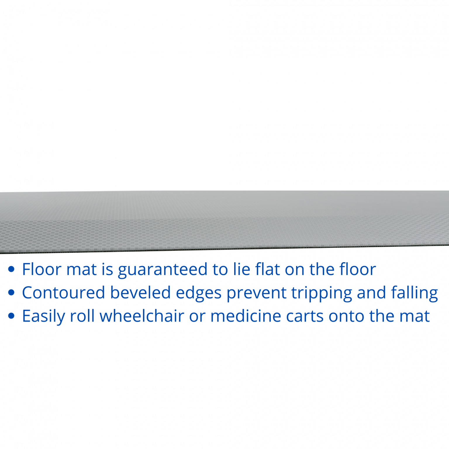 Waterproof Beveled Edge Bedside Fall Safety Floor Mat