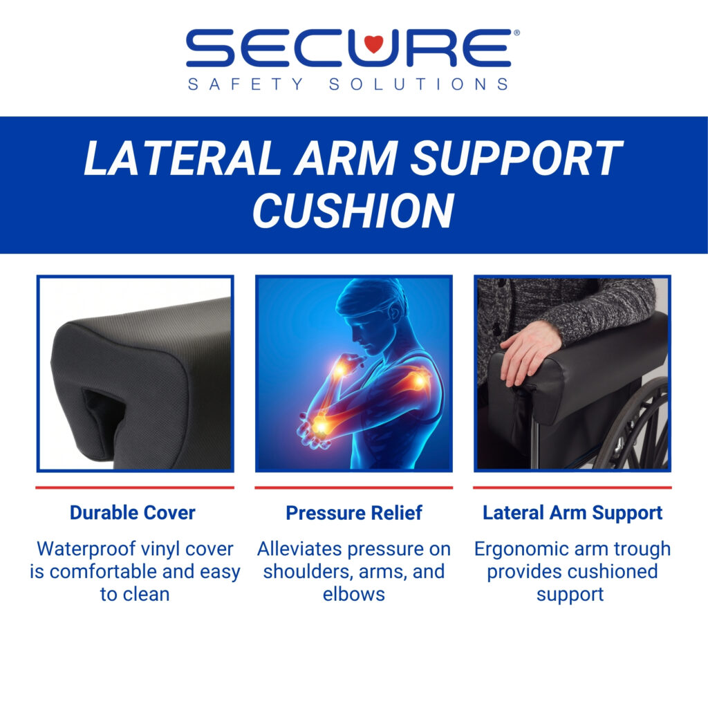 Wheelchair Armrest Lateral Arm Support Cushion | Arm Trough