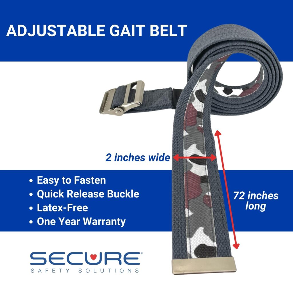 Secure® 72" Gait Belt with Metal Buckle | Secure Safety Solutions